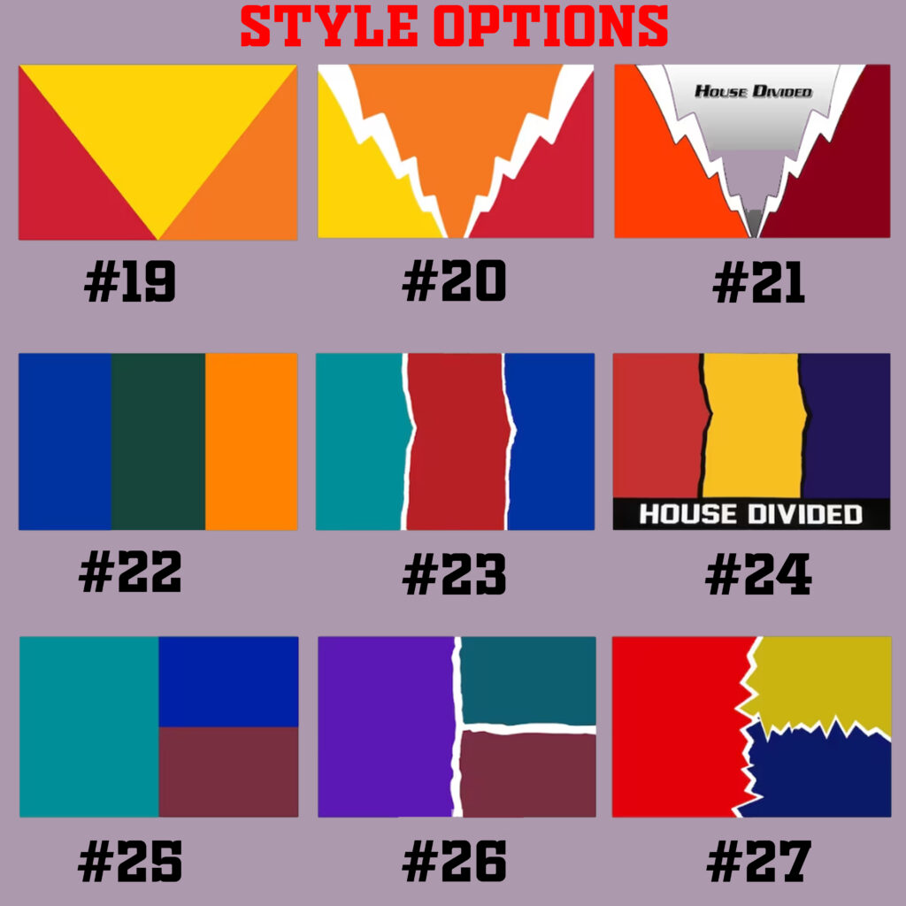 Customize House Divided Flag, Custom House Divided Flags Any Teams ...