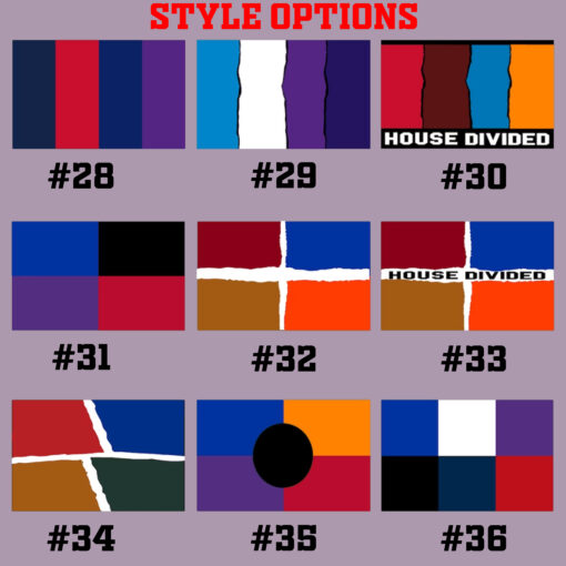 Customize House Divided Flag, Custom House Divided Flags Any Teams ...