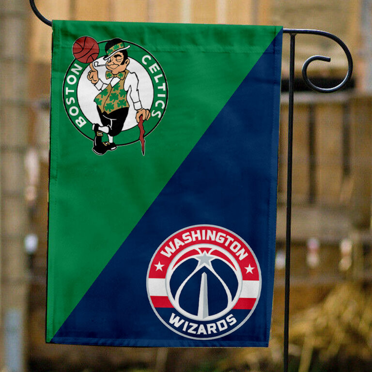 Celtics vs Wizards House Divided Flag, NBA House Divided Flag - Flagoh