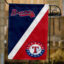Braves vs Rangers House Divided Flag, MLB House Divided Flag - Flagoh
