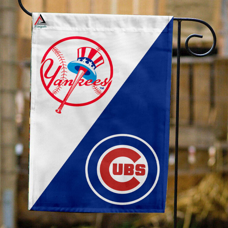 Yankees vs Cubs House Divided Flag, MLB House Divided Flag - Flagoh
