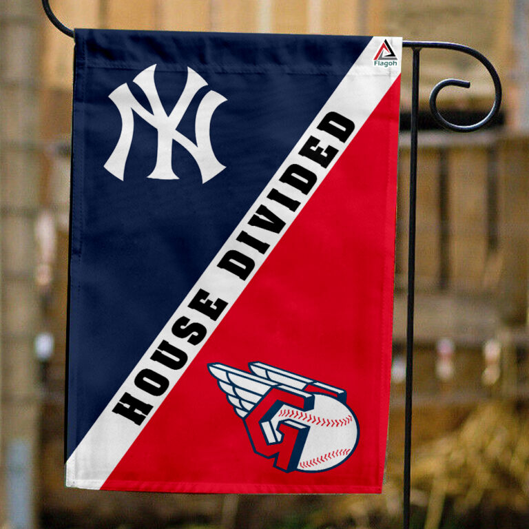 Yankees vs Guardians House Divided Flag, MLB House Divided Flag - Flagoh