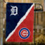 Tigers vs Cubs House Divided Flag, MLB House Divided Flag - Flagoh