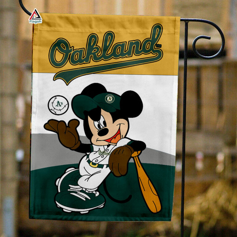 Oakland Athletics x Mickey Baseball Flag, MLB Premium Flag - Flagoh