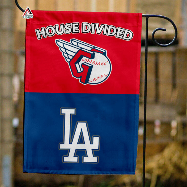 Guardians vs Dodgers House Divided Flag, MLB House Divided Flag - Flagoh