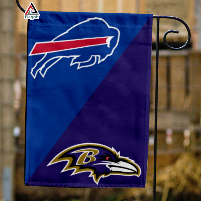 Bills vs Ravens House Divided Flag, NFL House Divided Flag - Flagoh