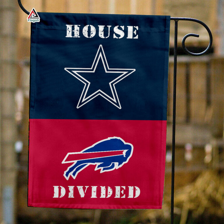 Cowboys vs Bills House Divided Flag, NFL House Divided Flag - Flagoh