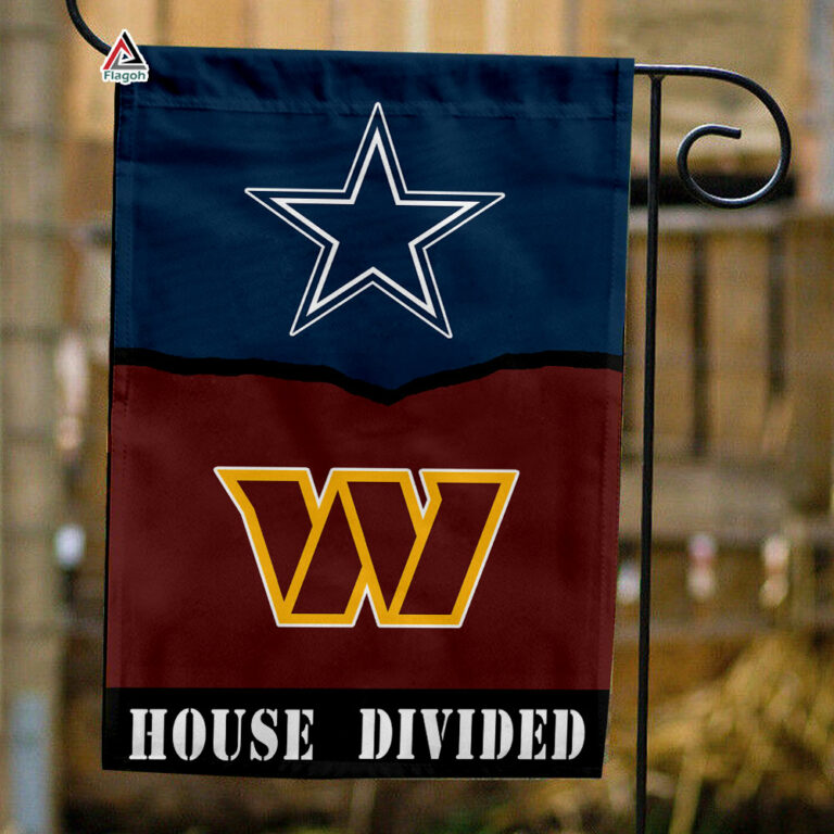 Cowboys vs Commanders House Divided Flag, NFL House Divided Flag - Flagoh