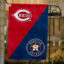 Reds vs Astros House Divided Flag, MLB House Divided Flag - Flagoh