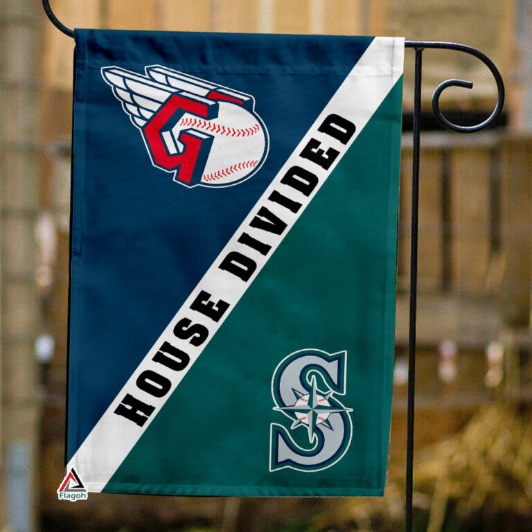 Guardians vs Mariners House Divided Flag, MLB House Divided Flag - Flagoh