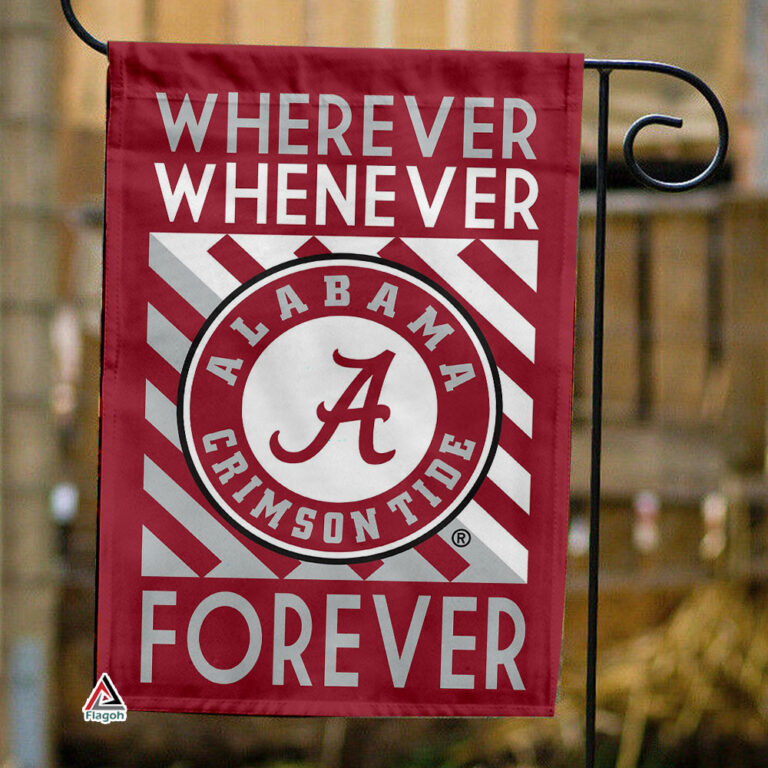 Alabama Crimson Tide Forever Fan Flag, NCAA Sport Fans Outdoor Flag ...