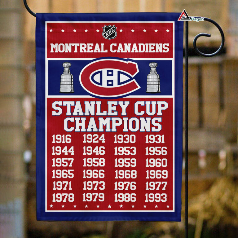 Montreal Canadiens Stanley Cup Champions Flag, Canadiens Stanley Cup ...