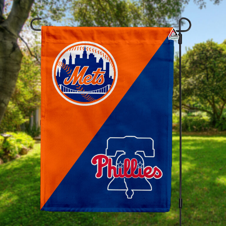 Mets vs Phillies House Divided Flag, MLB House Divided Flag - Flagoh