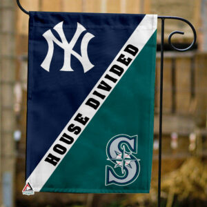 Yankees vs Mariners House Divided Flag, MLB House Divided Flag - Flagoh