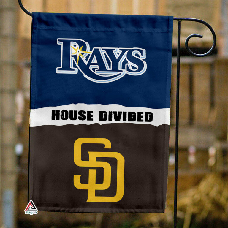 Rays vs Padres House Divided Flag, MLB House Divided Flag - Flagoh