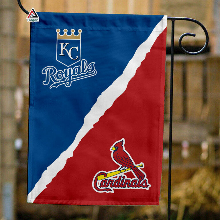 Royals vs Cardinals House Divided Flag, MLB House Divided Flag - Flagoh