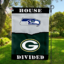 Seahawks vs Packers House Divided Flag, NFL House Divided Flag - Flagoh