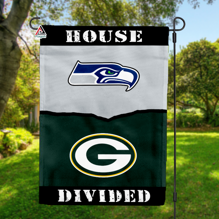 Seahawks vs Packers House Divided Flag, NFL House Divided Flag - Flagoh