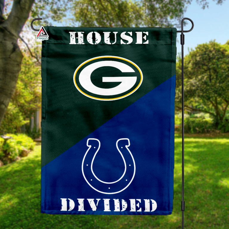 Packers vs Colts House Divided Flag, NFL House Divided Flag - Flagoh