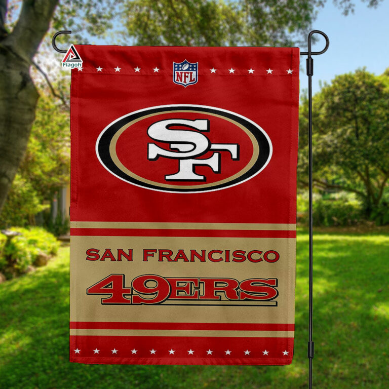 San Francisco 49ers Football Team Flag, NFL Premium Two-sided Vertical ...