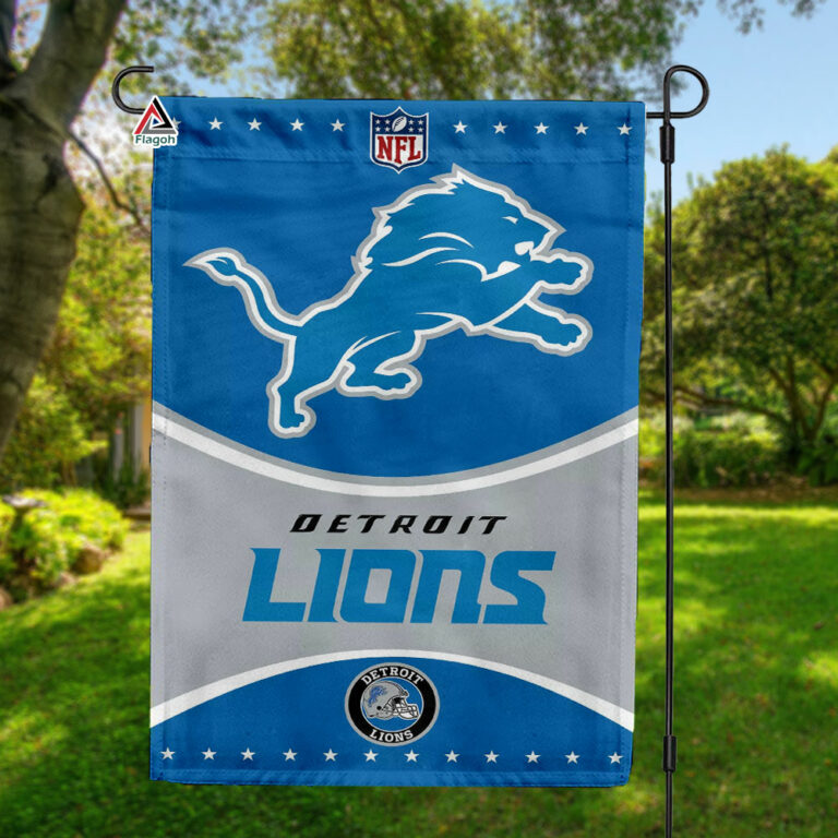 Detroit Lions Football Team Flag, NFL Premium Two-sided Vertical Flag ...