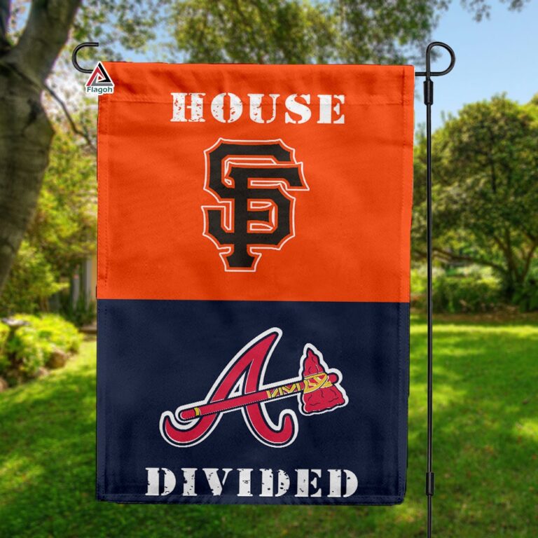 Giants vs Braves House Divided Flag, MLB House Divided Flag - Flagoh