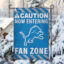 Detroit Lions Fan Zone Flag, NFL Welcome Sport Flag - Flagoh