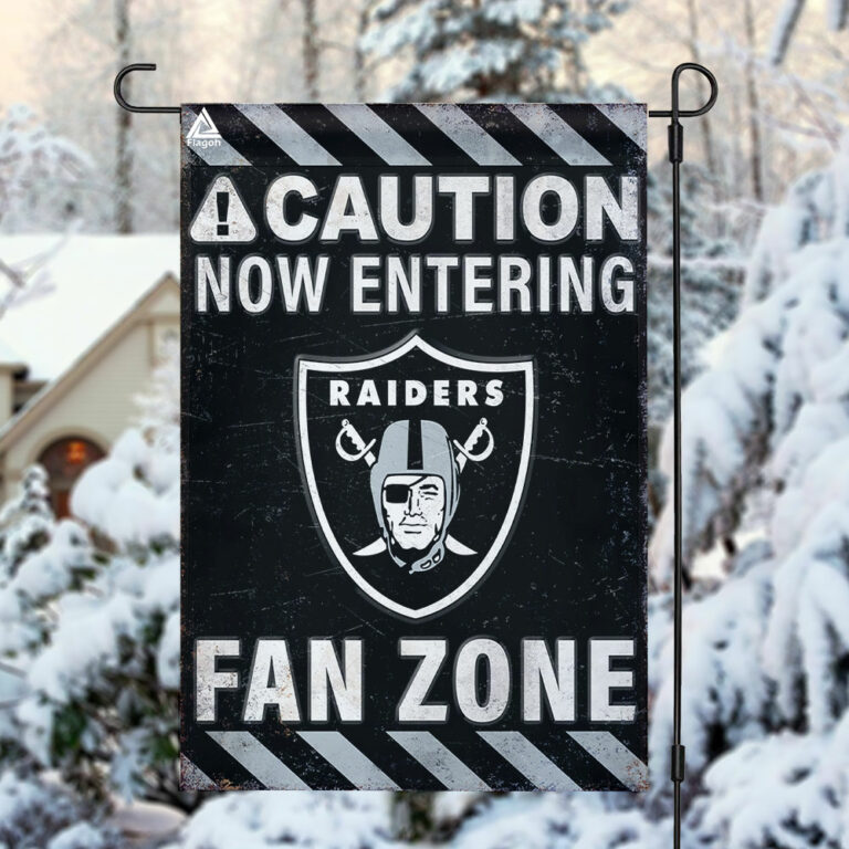 Las Vegas Raiders Fan Zone Flag, NFL Welcome Sport Flag - Flagoh