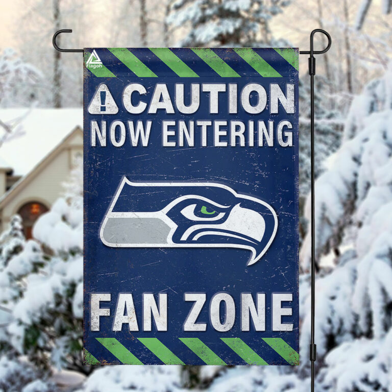 Seattle Seahawks Fan Zone Flag, NFL Welcome Sport Flag - Flagoh