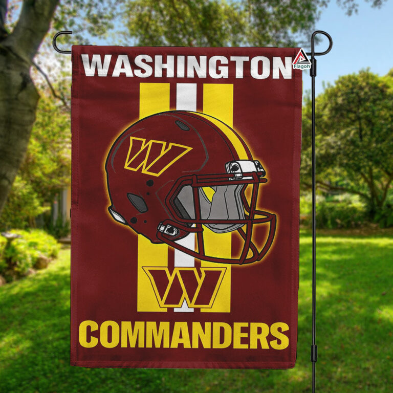 Washington Commanders Helmet Vertical Flag, Commanders NFL Outdoor Flag ...